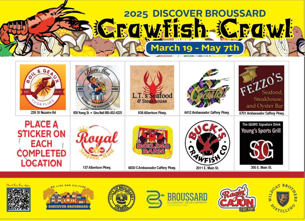 Celebrate Local Flavor with the 2025 Discover Broussard Crawfish Crawl ...